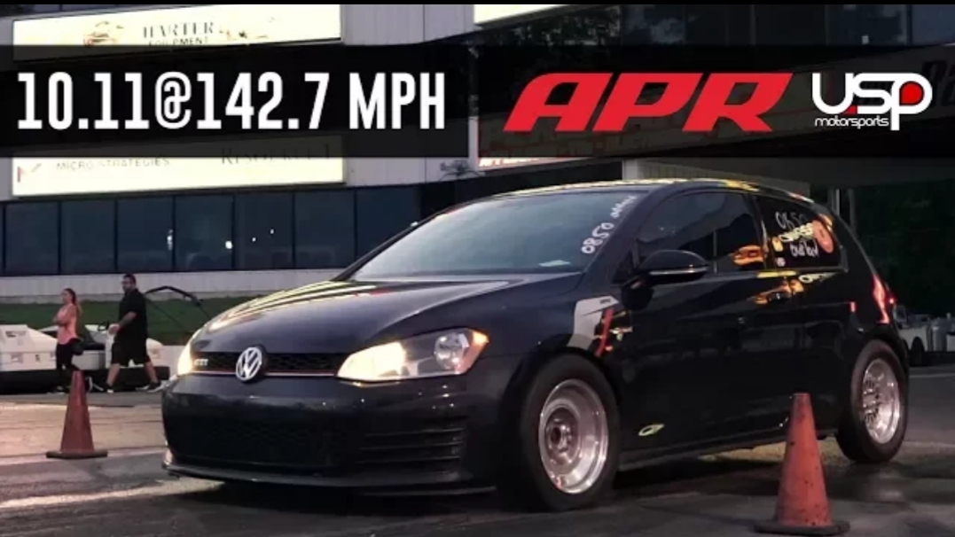 VW MK7 GTI Shatters MQB World Record 10.11 secs // USP Motorsports ...