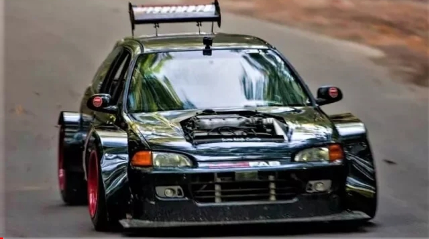 Brutal Honda Civic WideBody EG6 // 450Hp Turbo V6 Swap Monster by ...