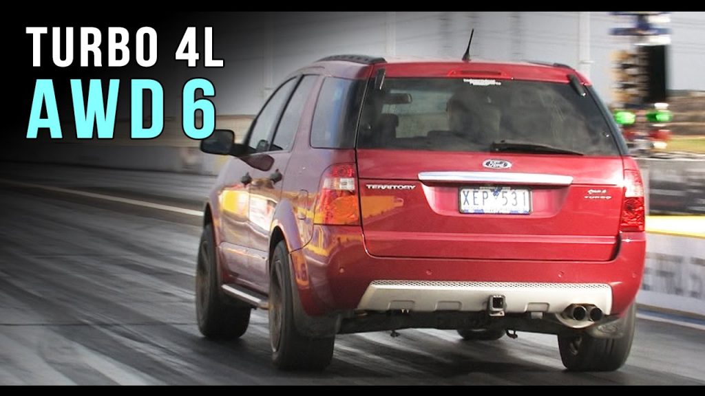 Ford Barra 4L I6 drag race - Turbo and Stance