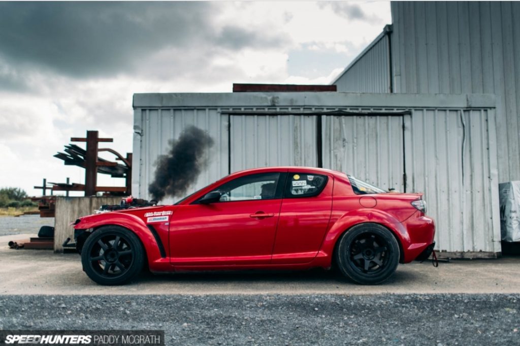 A Mazda RX-8 drift car with a Cummins Diesel swap? - Turbo and Stance