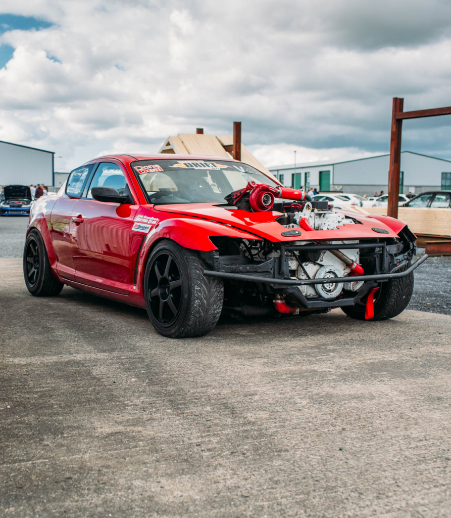 A Mazda RX-8 drift car with a Cummins Diesel swap? - Turbo and Stance