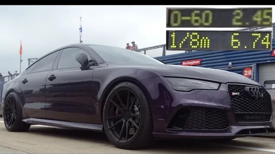 773bhp Audi RS7 - 0 to 60mph 2.45 Seconds - Turbo and Stance