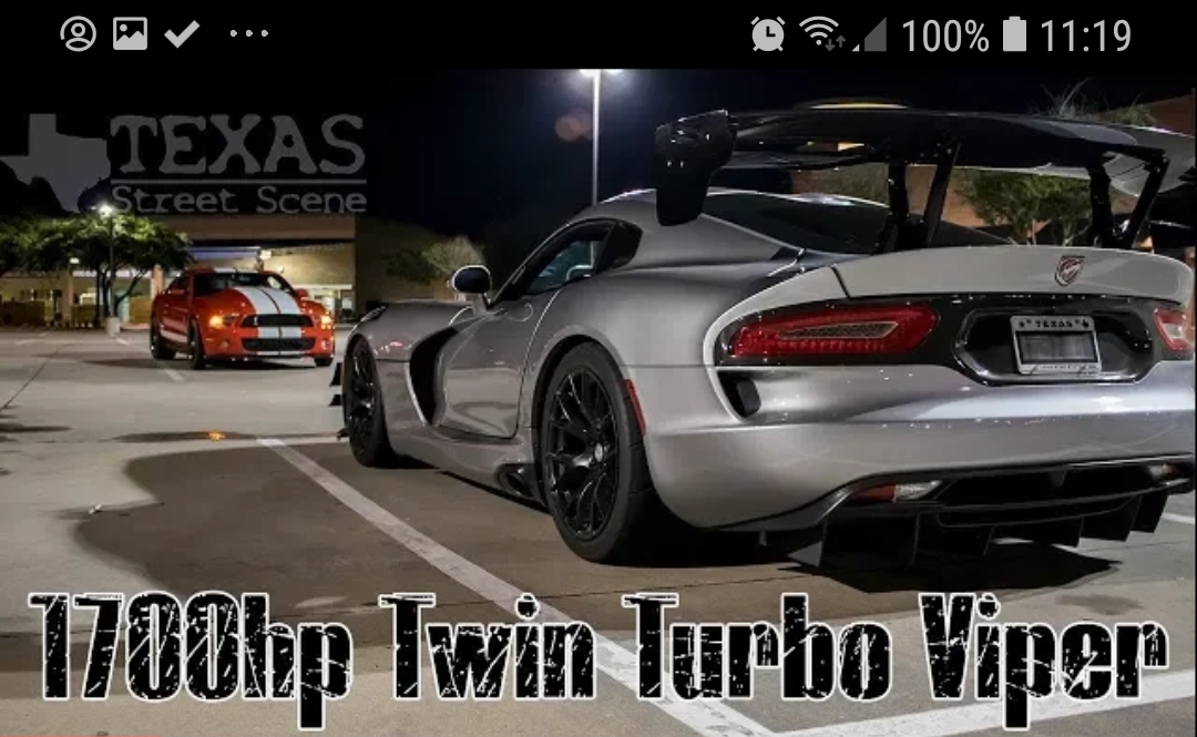 1700HP TWIN TURBO VIPER ACR vs A 4.5 WHIPPLE GT500 vs a NITROUS ZX-10 ...