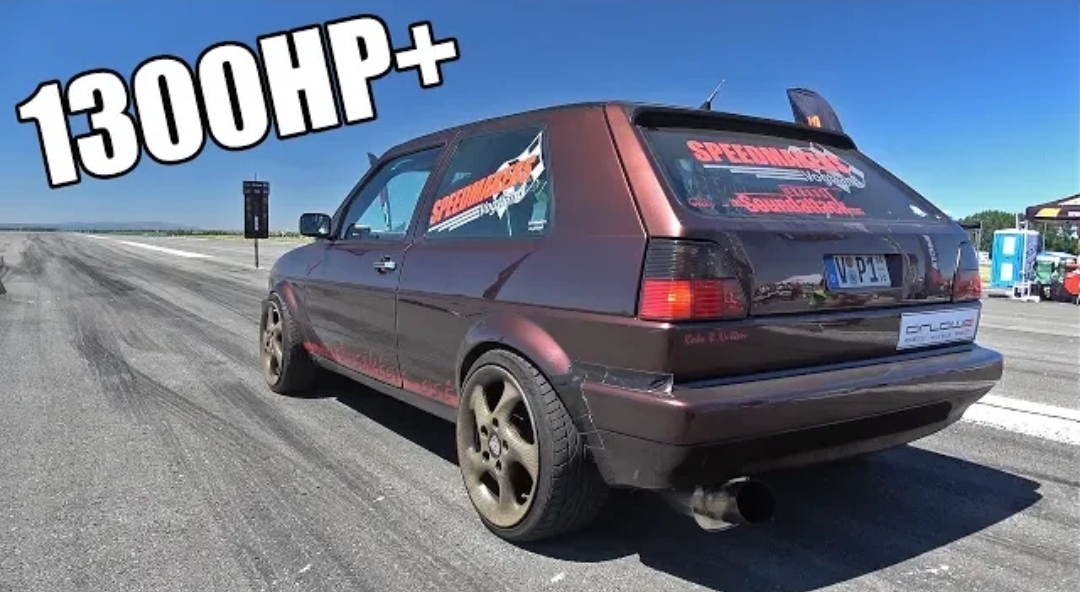 1300HP+ Volkswagen Golf 2 in Action! FASTEST Golf 2 in the World ...