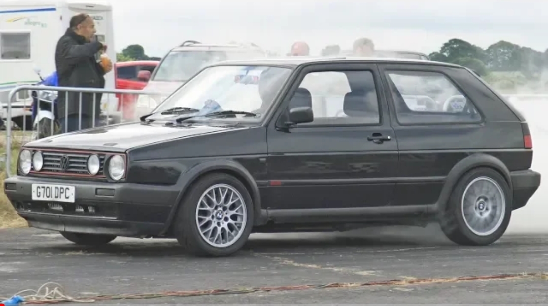 RWD VW Golf Mk2 Powered by a Twin Turbo Audi S4 2.7L V6! - Turbo and Stance