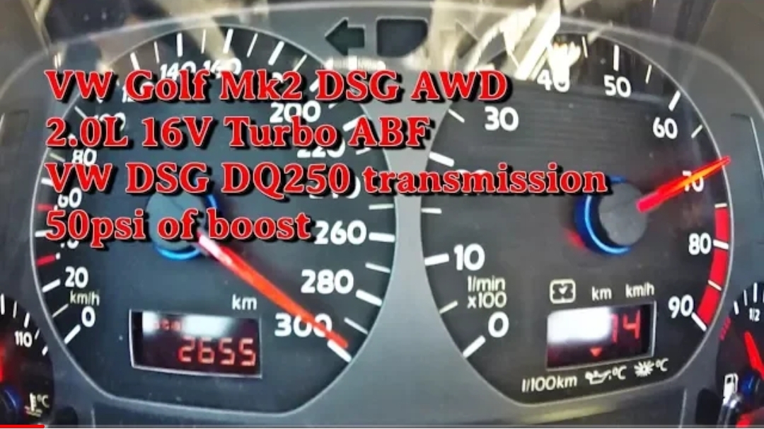 NEW Boba VW Golf Mk2 DSG AWD Brutal Acceleration 2018 - Turbo and Stance