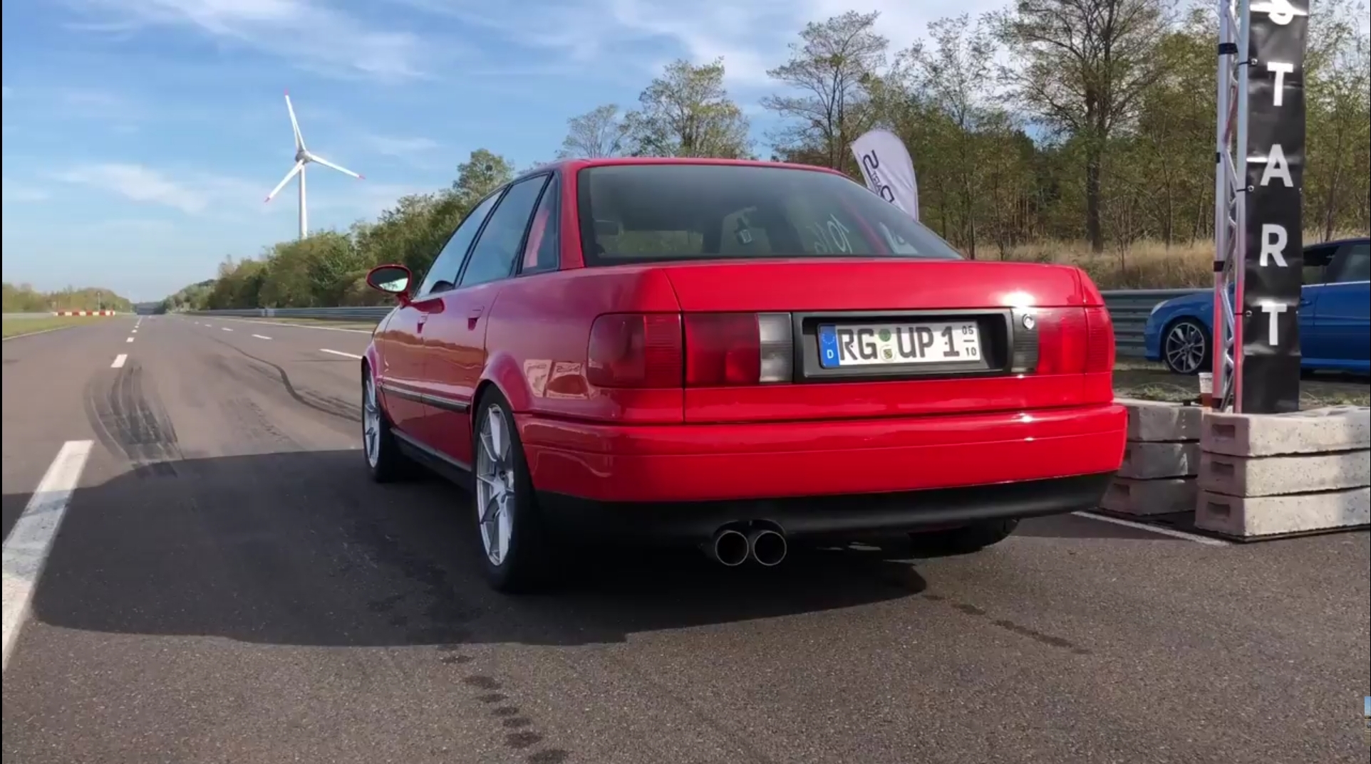 1000HP Audi 80 VR6 Turbo 306 km/h @ TTT Half Mile Finals - Turbo and Stance
