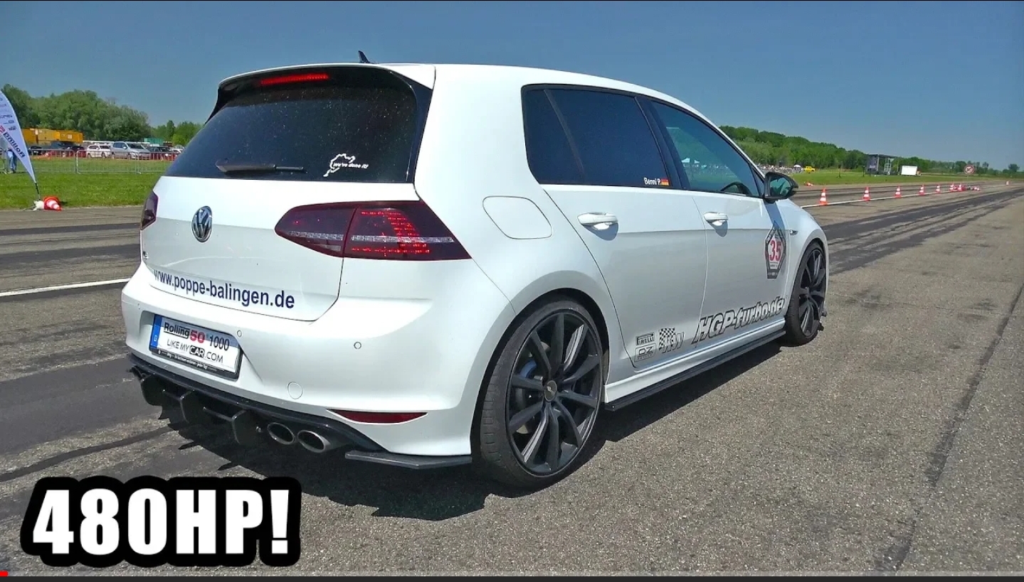 480HP Volkswagen Golf 7 R HGP Turbo - Exhaust Sounds & Top Speed Run ...