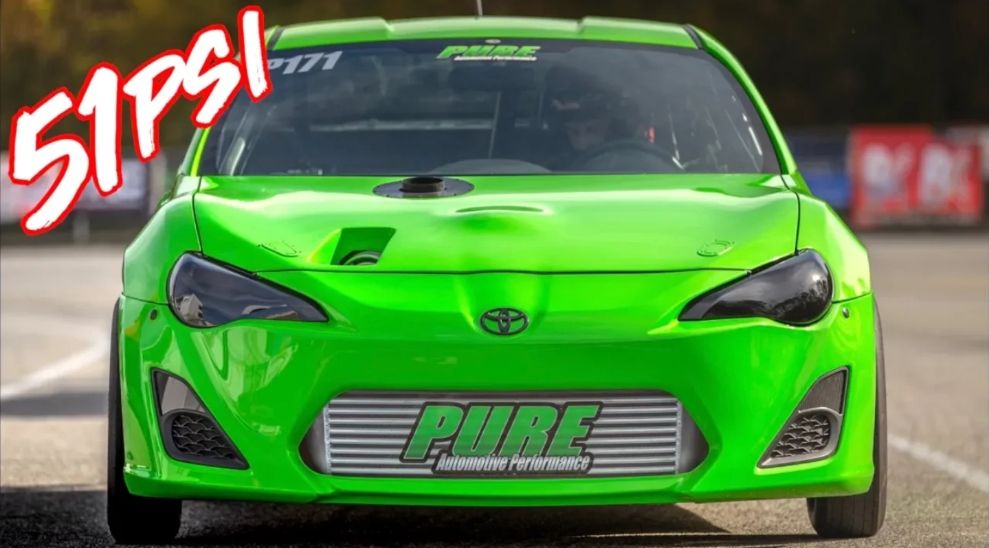 Scion FRS Turbo on 51PSI Breaks Deep Into the 7's! - Turbo and Stance