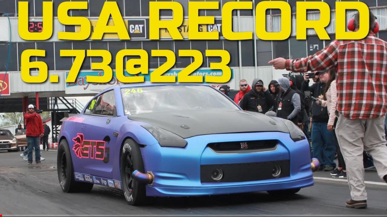 New GT-R 1/4 mile USA RECORD | Gidi does it again at TX2k19 - Turbo and ...