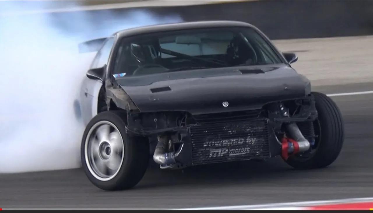 TwinTurbo RB26 Nissan S14 Missile Drift Car! - Luca Merli First Test ft ...