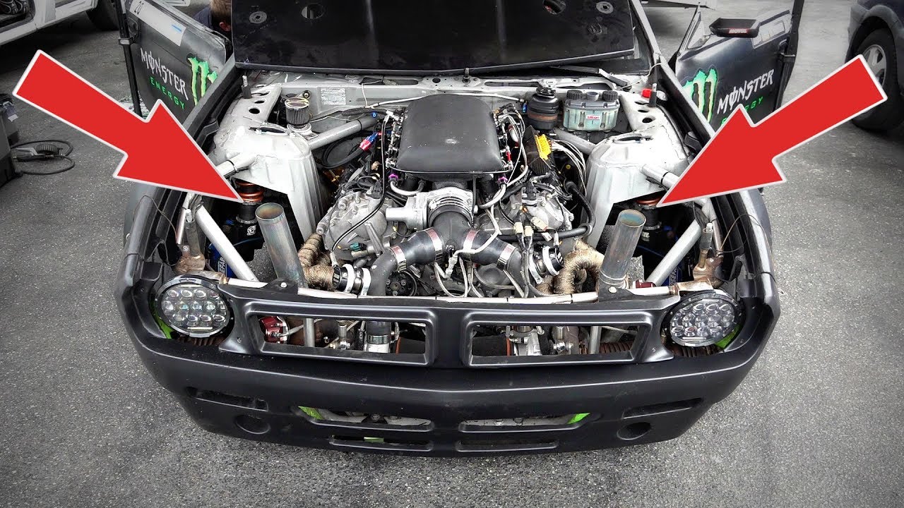1100HP Nissan S14 with VK56 5.6L V8 Twin Turbo Engine Swap MONSTER in ...