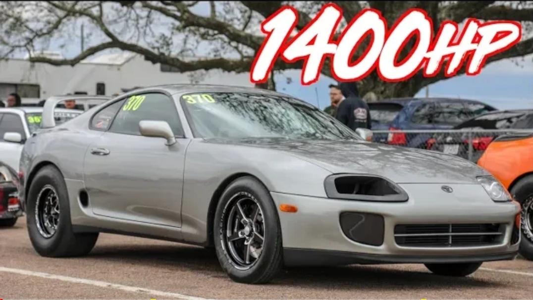 Rowdy 1400HP Stick Shift Supra on 50PSI - Stock 6 Speed Transmission ...