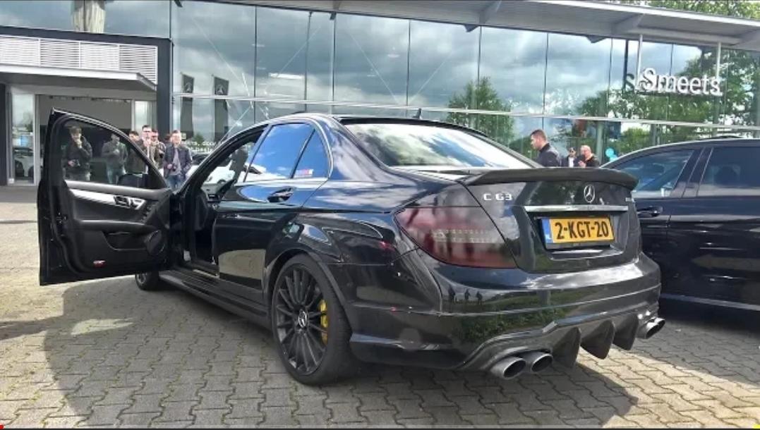 Mercedes-Benz C63 AMG with FULL LOUD iPE Innotech Exhaust! - Turbo and ...