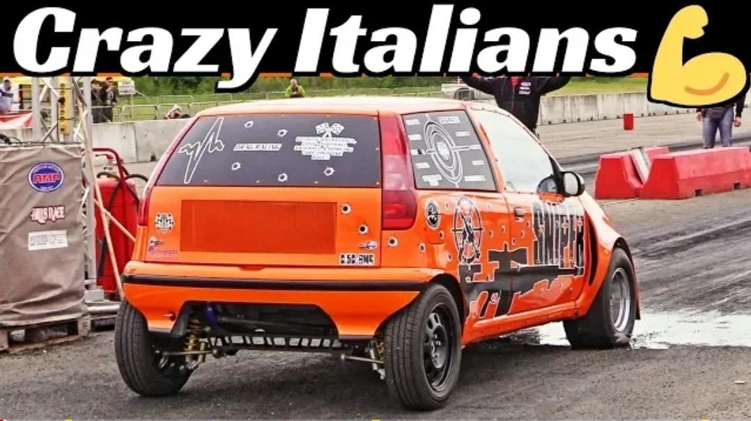 Crazy Italians! Drag Racing 600+ Hp Fiat Punto & Uno Turbo, Lancia ...