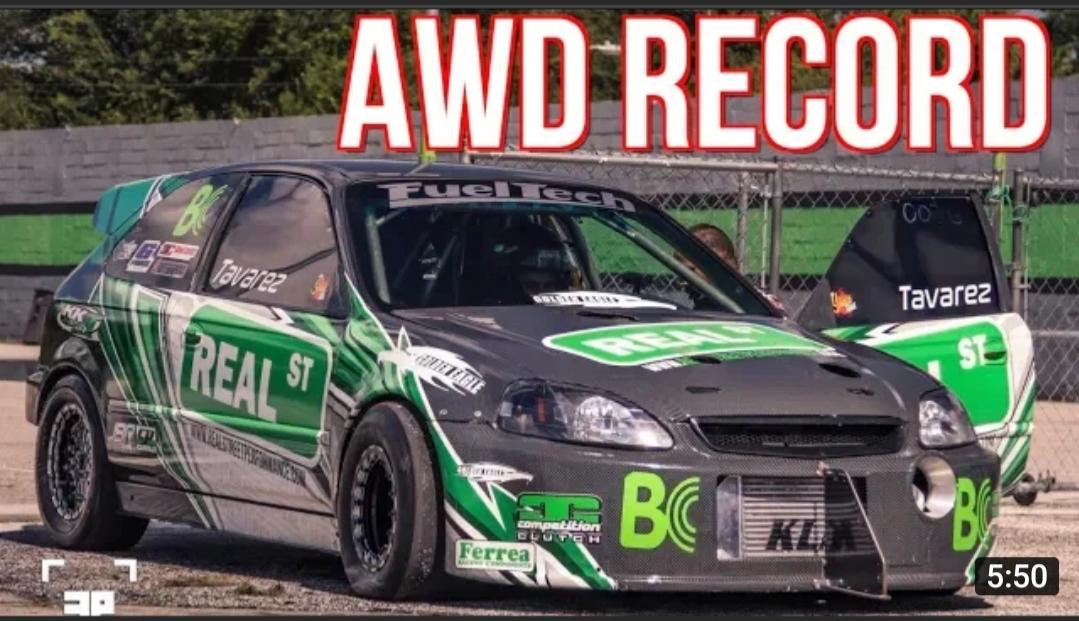 1400HP AWD Civic Breaks AWD Honda Record - 58PSI of BOOST!
