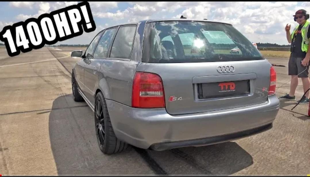 1400HP Audi S4 B5 3.0 V6 Biturbo TTD 306Km/h Brutal Accelerations ...