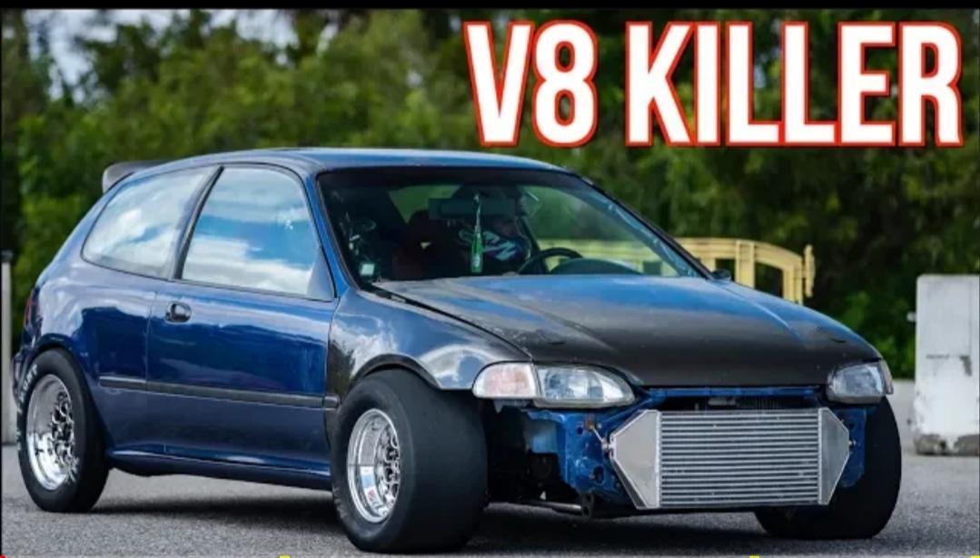 "V8 Killer" Stock Engine Turbo Civic CALLS OUT 1000HP Turbo Camaro ...
