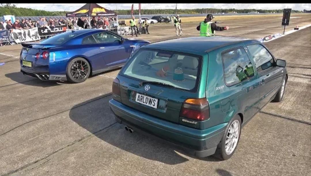 700HP Volkswagen Golf 3 VR6 Turbo 1/2 Mile Race
