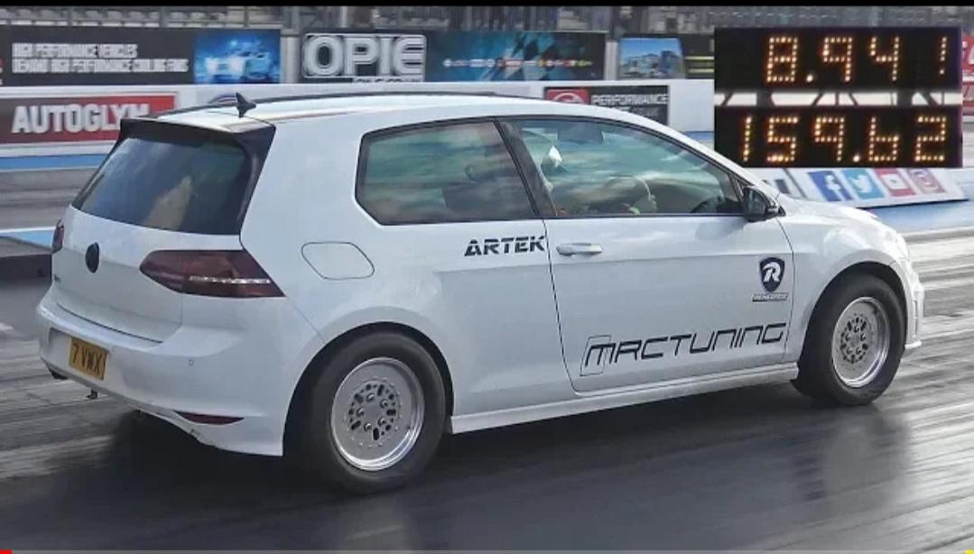 The World's Quickest MK7 Golf R runs it's FIRST 8! - Turbo and Stance