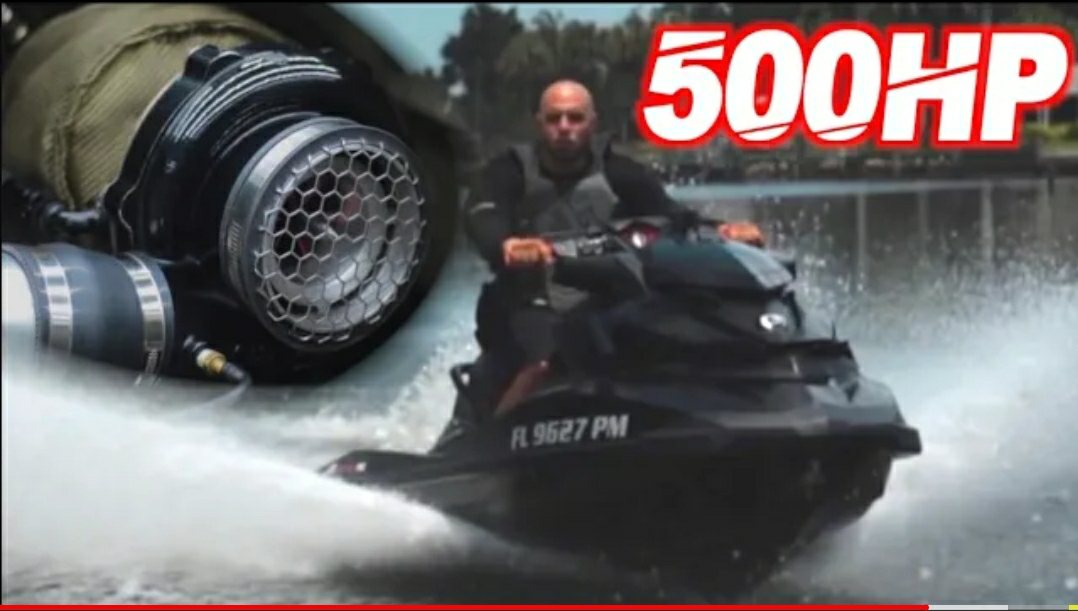 500HP TURBO Jetski on 35PSI BRUTAL ACCELERATION! (Built 3 Cylinder Sea ...
