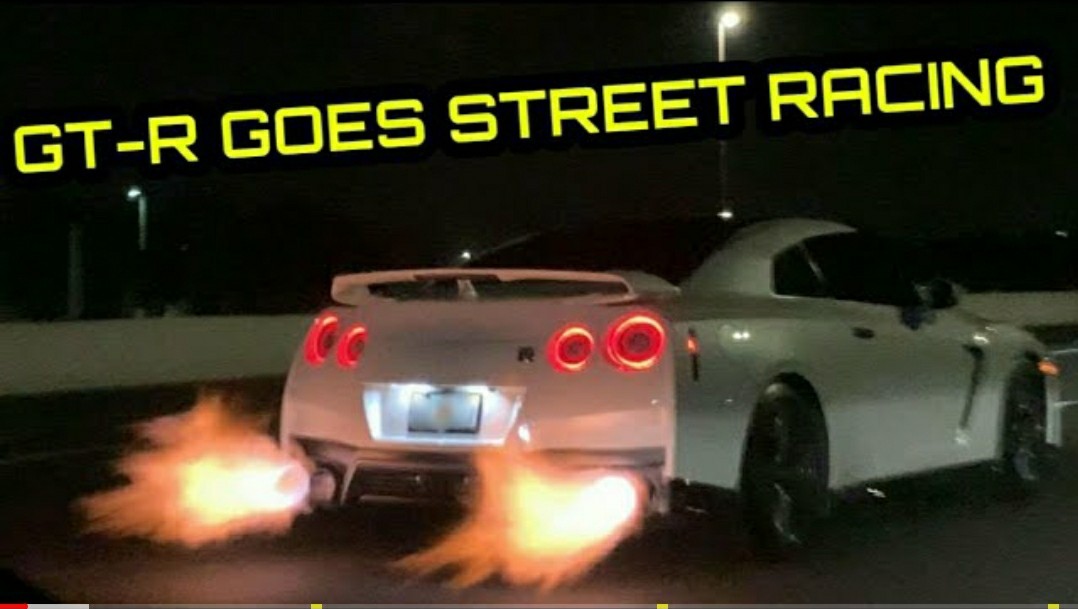 FIRE Breathing GT-R Goes STREET RACING!