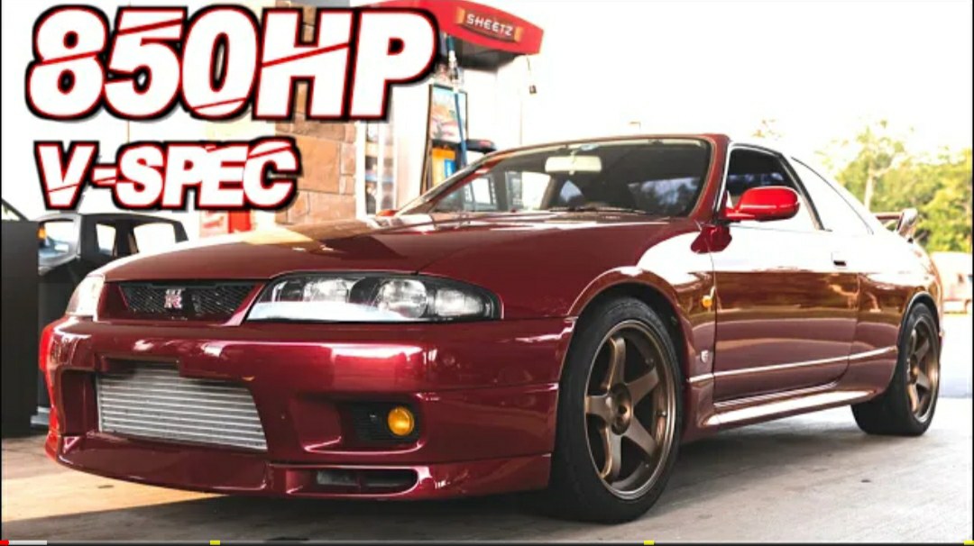 850HP R33 GTR V-Spec "RB28 Tire Slayer" Street Runs + Anti-Lag Launch ...
