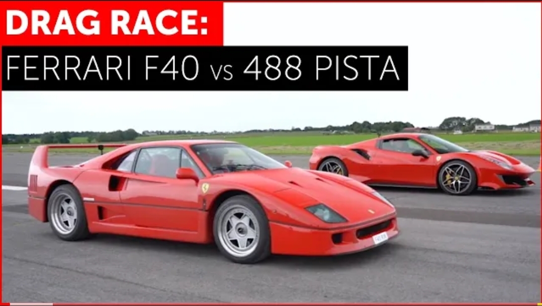 DRAG RACE! Ferrari 488 Pista vs Ferrari F40! - Turbo and Stance