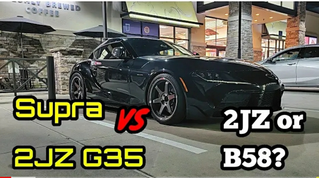MKV Toyota Supra Races 2JZ Swapped G35! 2JZ VS B58! + Q60, Z06 Corvette ...