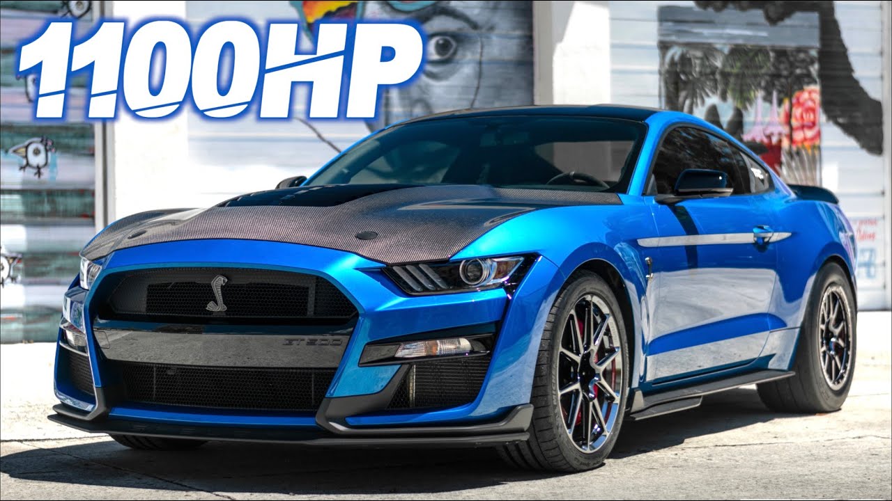 1100HP Shelby GT500 on STOCK ENGINE SCREAMS 8800RPM!