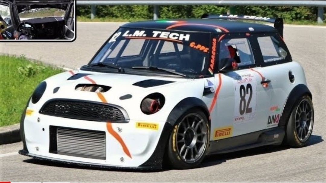 350HP/900Kg Mini Cooper E1 Turbo || ONBOARD Flat-Out Driving