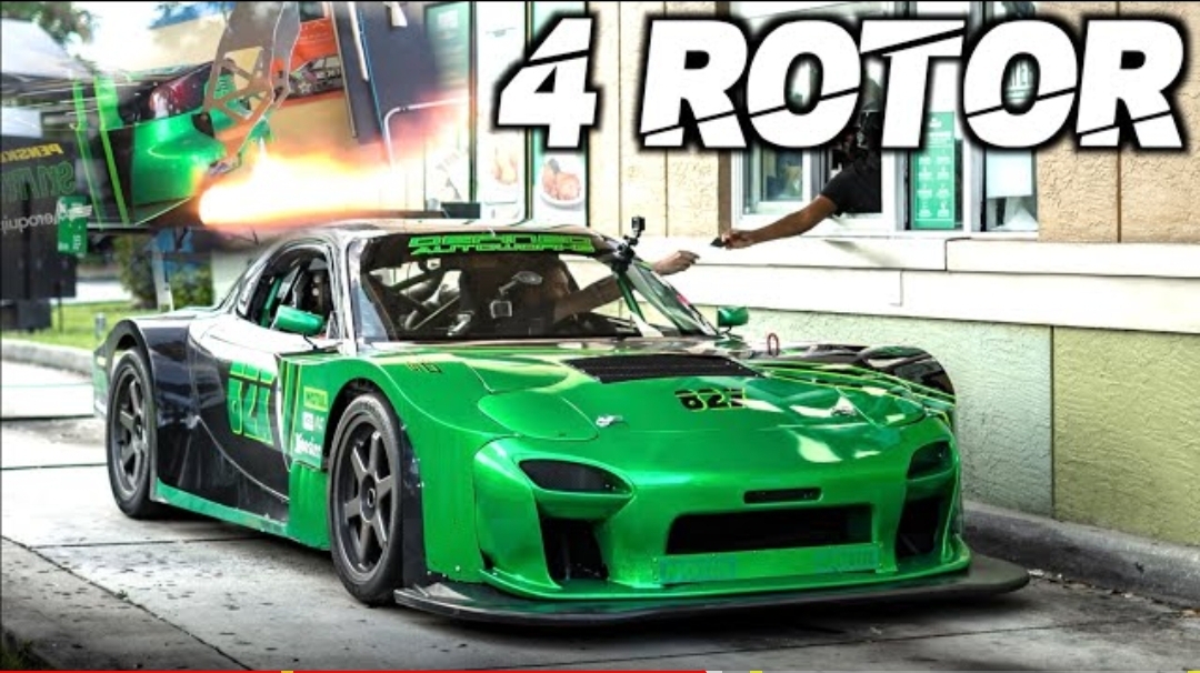 4 Rotor RX7 SCREAMS 11000RPM "Street Legal Mazda 787B"