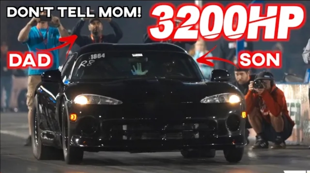 18 Year Old Kid Drives Dad's 3200HP Viper for the First Time ...