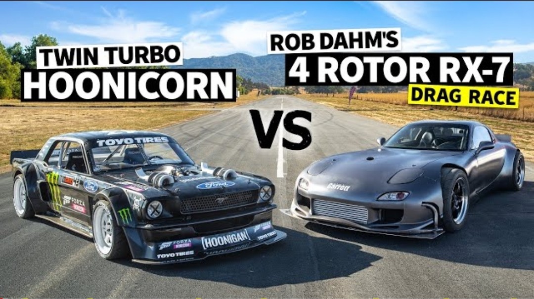 Ken Block Vs Rob Dahm!? 1,240hp 4 Rotor AWD RX-7 is our Wildest Battle Yet