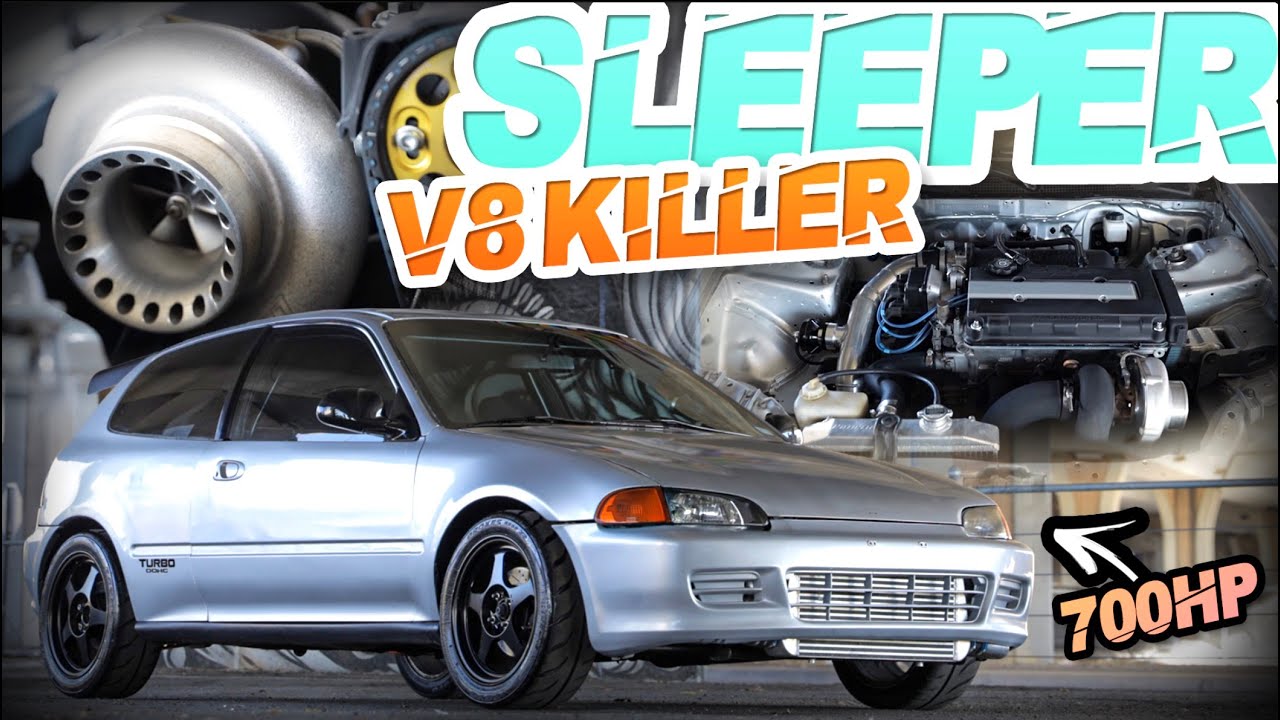 Sleeper 700HP Turbo Honda "V8 Killer" GAPS Mustang! (LS VTEC B-Series ...