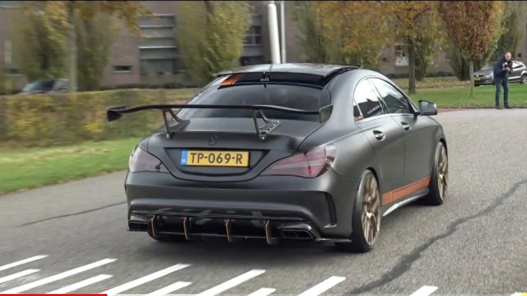 500HP Mercedes CLA45 AMG with Custom Exhaust - LOUD ACCELERATIONS!