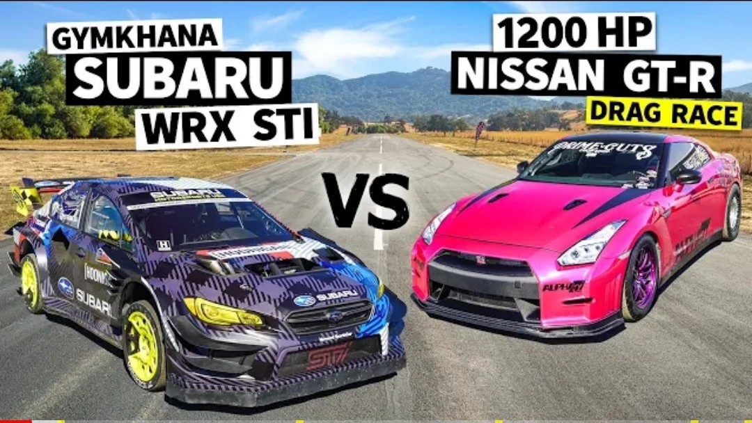 1200 AWHP GT-R Races Travis Pastrana’s Gymkhana 2020 Subaru STI ...