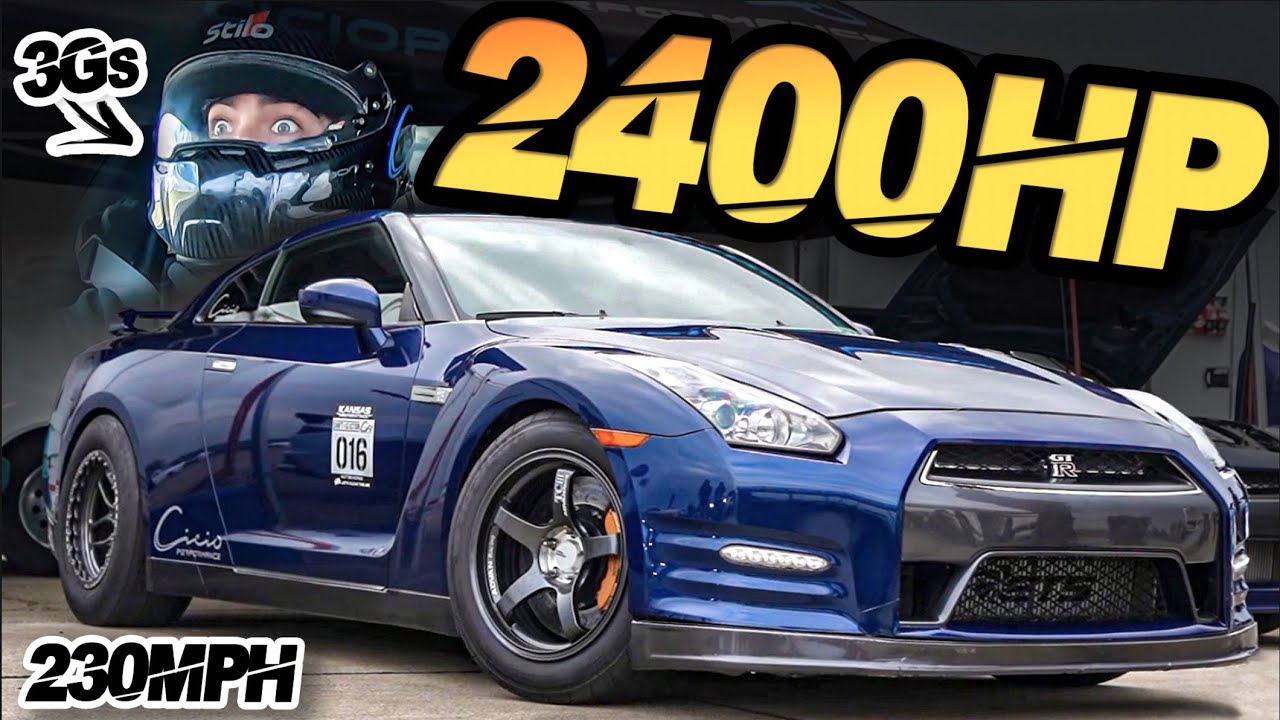 2400HP GTR 230MPH Ride-Along pulls 3G’s + 500HP Turbo Hayabusa (Mind ...