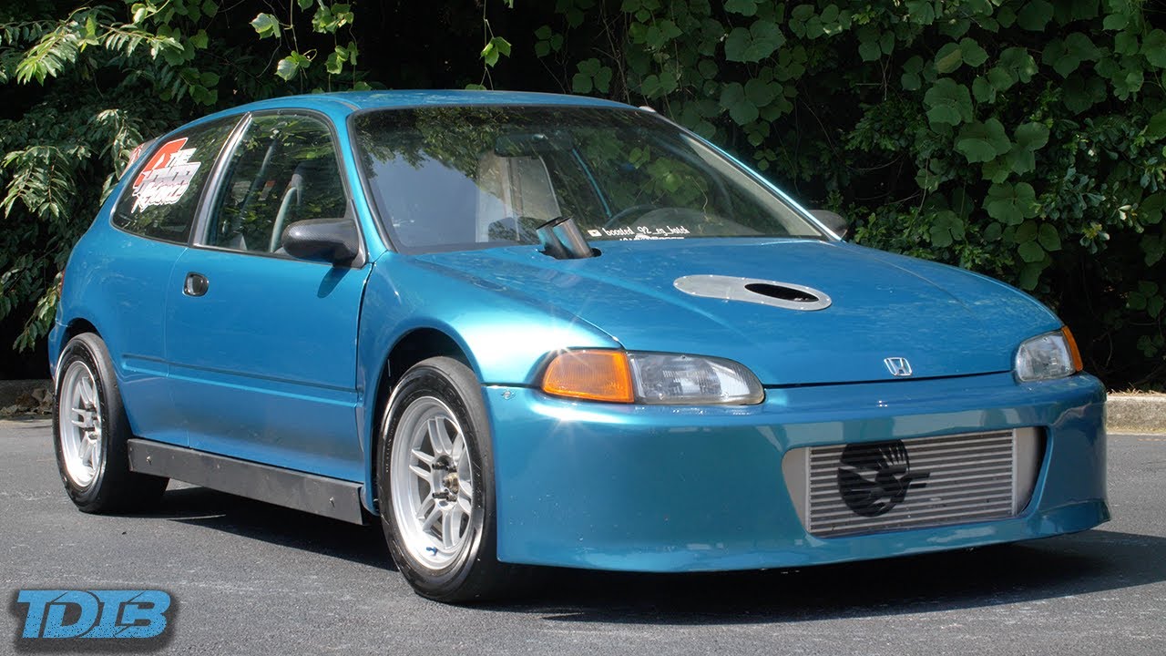 900HP AWD Turbo K20 Honda Civic Review! "The Green Dragon" - Turbo and ...