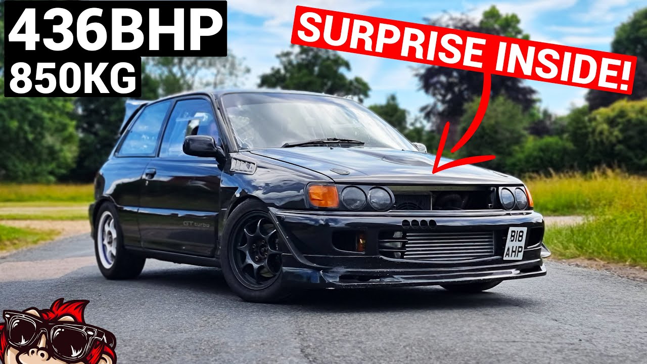 436HP IN A 850KG TIN CAN! BIG POWER TOYOTA STARLET TURBO REVIEW
