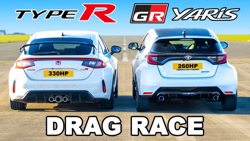 type R vs yaris gr - Turbo and Stance