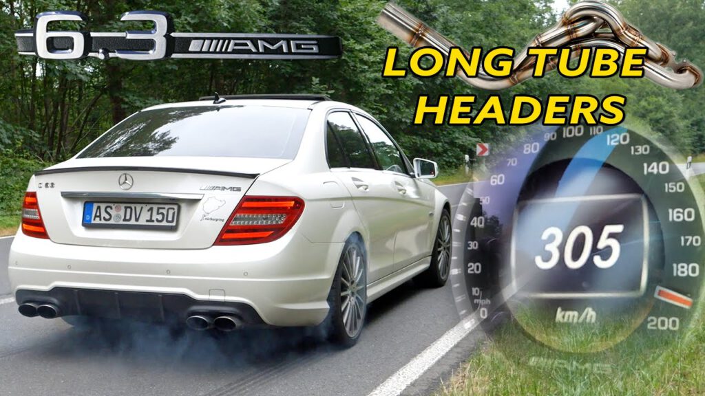 Mercedes C63 AMG Tube Headers - Turbo and Stance