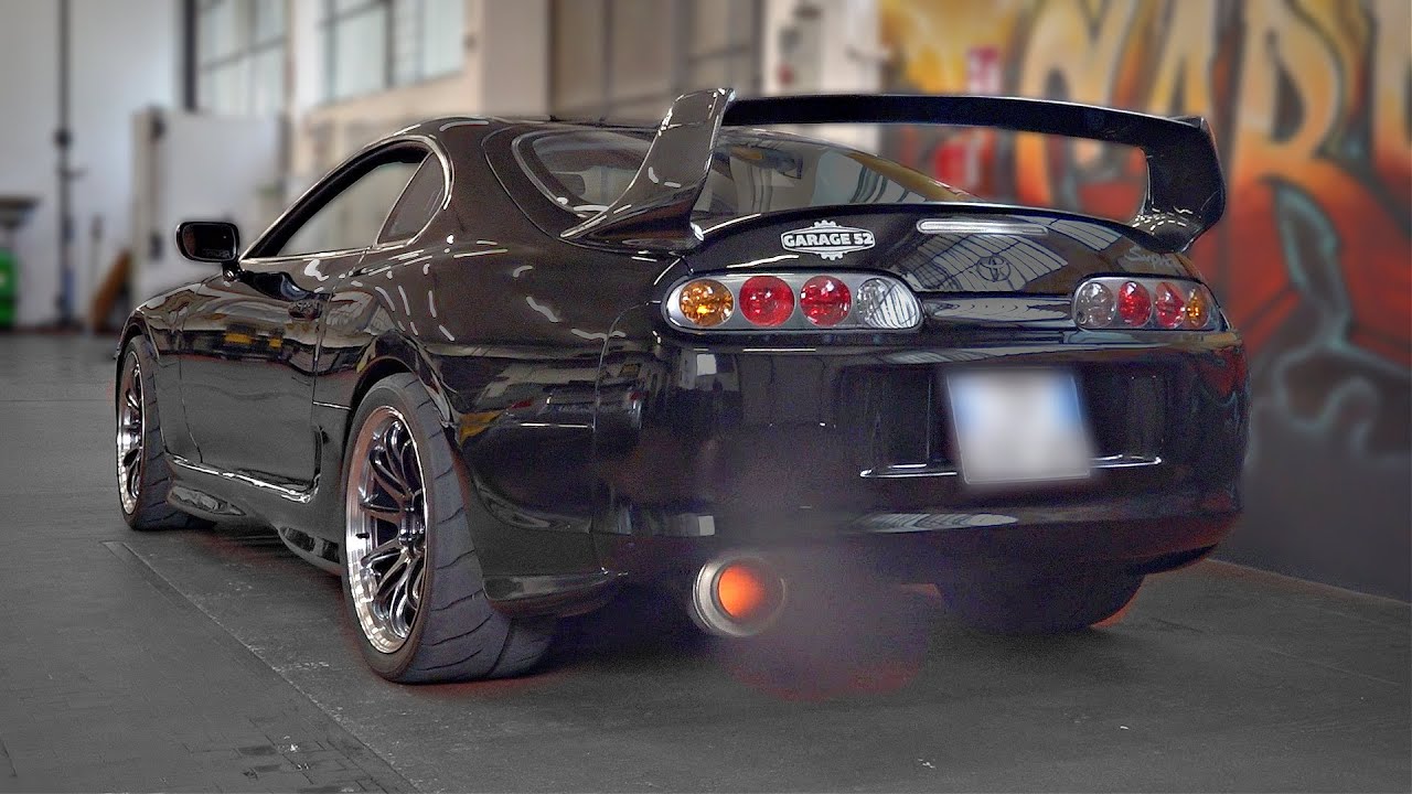 1000HP Toyota Supra BIG TURBO by Garage52 | 9000rpm 2JZ Sound, Flames ...