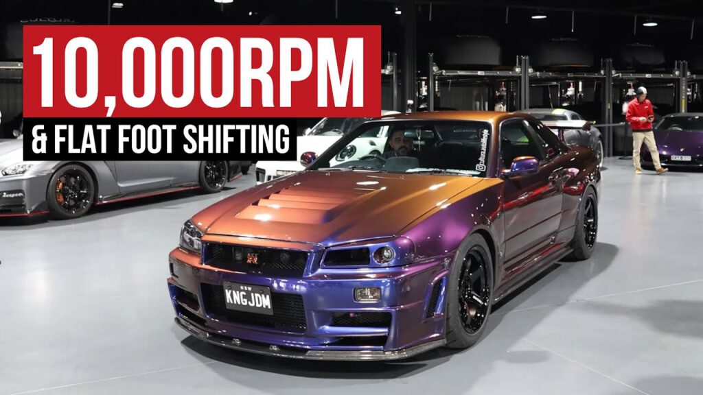 10000rpm R34 GTR rb36 - Turbo and Stance