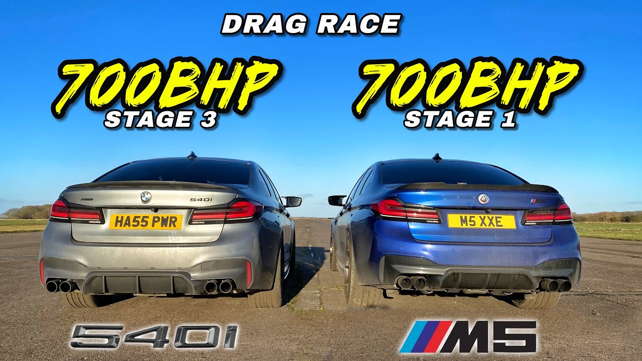 IS M POWER STILL RELEVANT?.. 700HP 540i vs 700HP M5 - Turbo and Stance