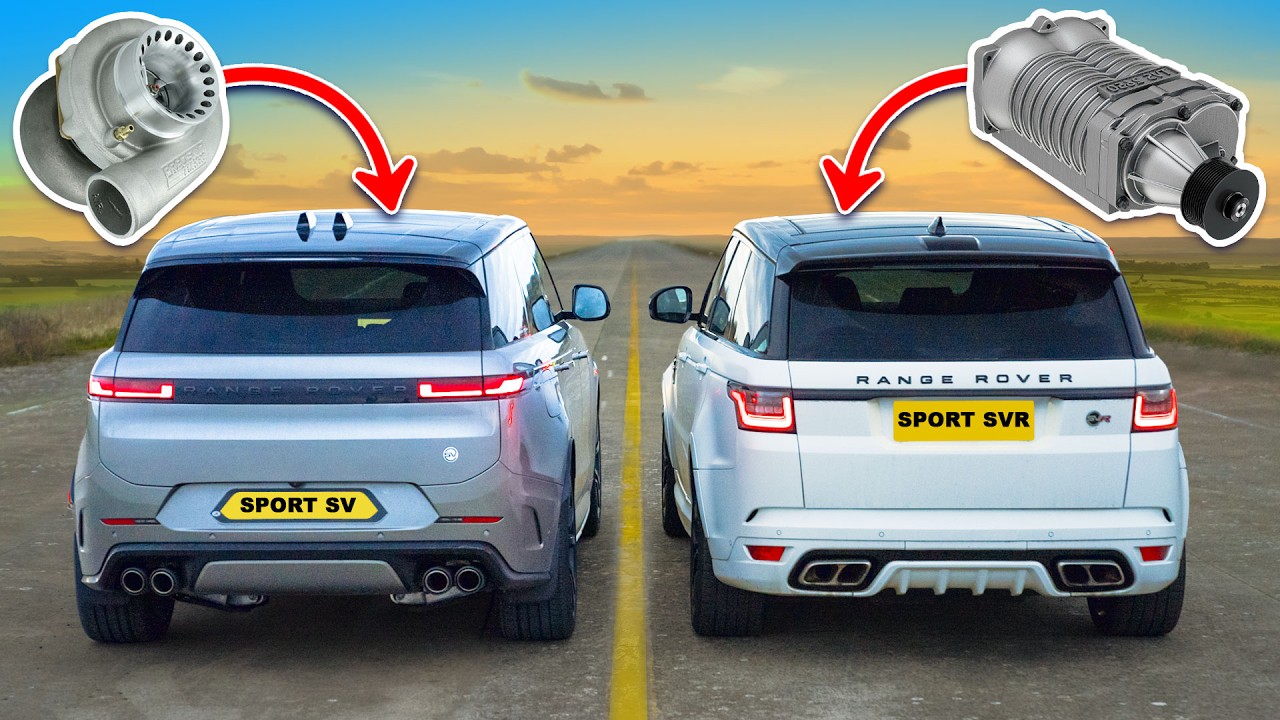 Range Rover Sport SV vs SVR: V8 DRAG RACE - Turbo and Stance