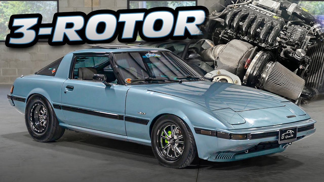 The Perfect Mazda FB RX-7?! 20B 3-Rotor + 80mm Turbo - Turbo and Stance