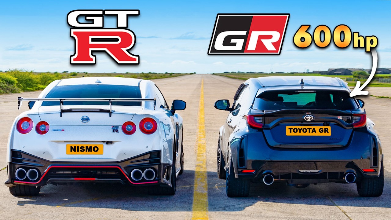600HP GR Yaris vs GT-R NISMO: DRAG RACE - Turbo and Stance