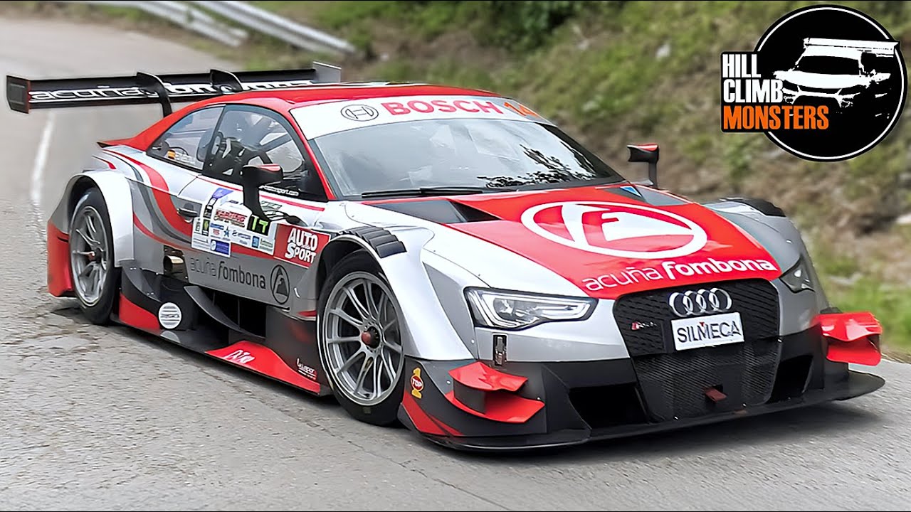 AUDI RS5 V8 DTM on HillClimb || 74 Year Old Driver ON THE LIMIT - Turbo ...