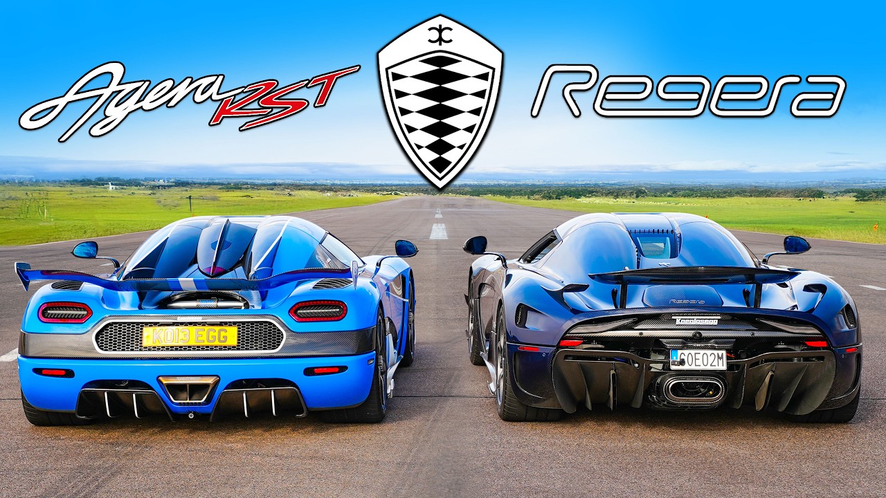 Koenigsegg Regera vs Agera RST: DRAG RACE - Turbo and Stance